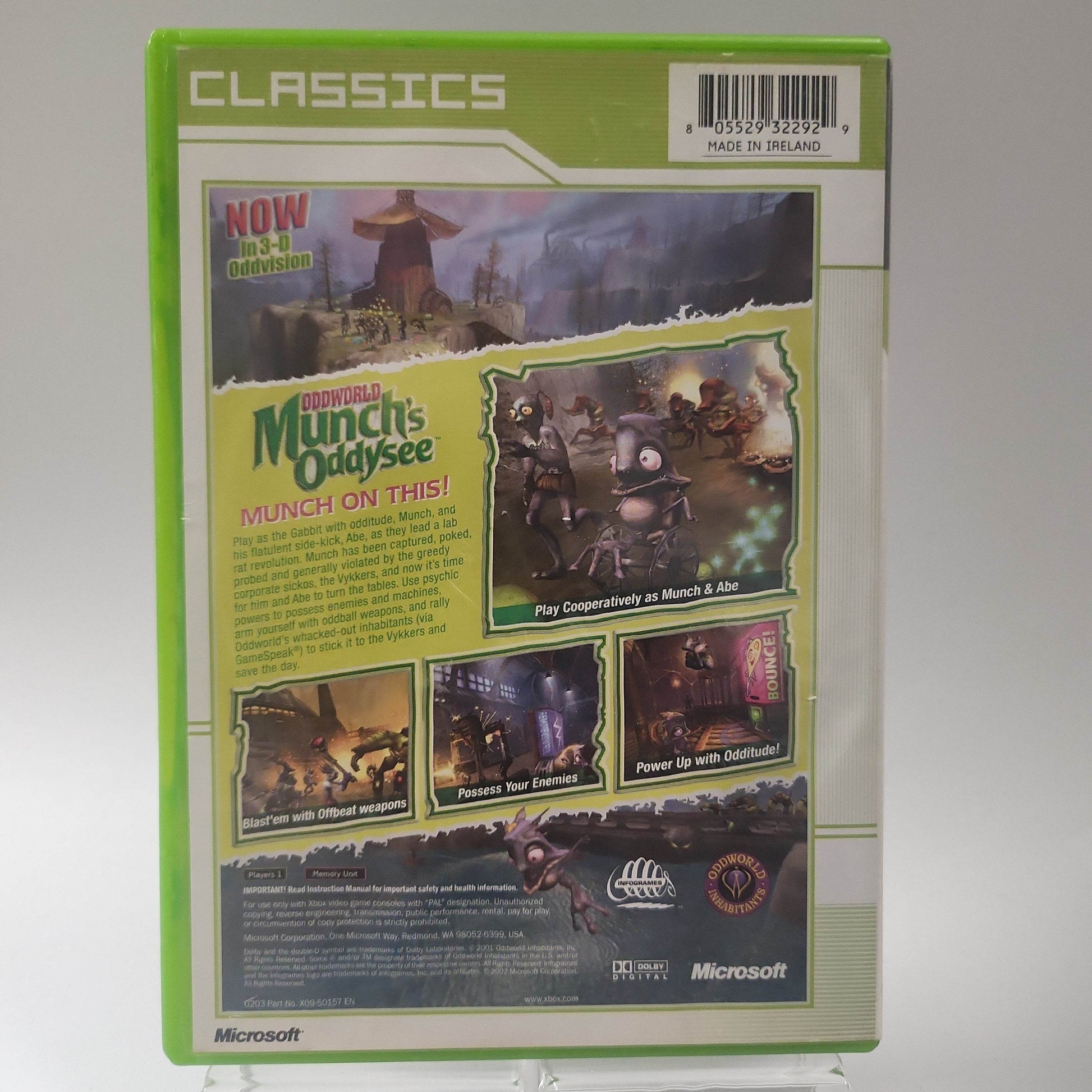 Oddworld Munch's Oddysee Classics (No Book) Xbox Original – Feniks Gameshop