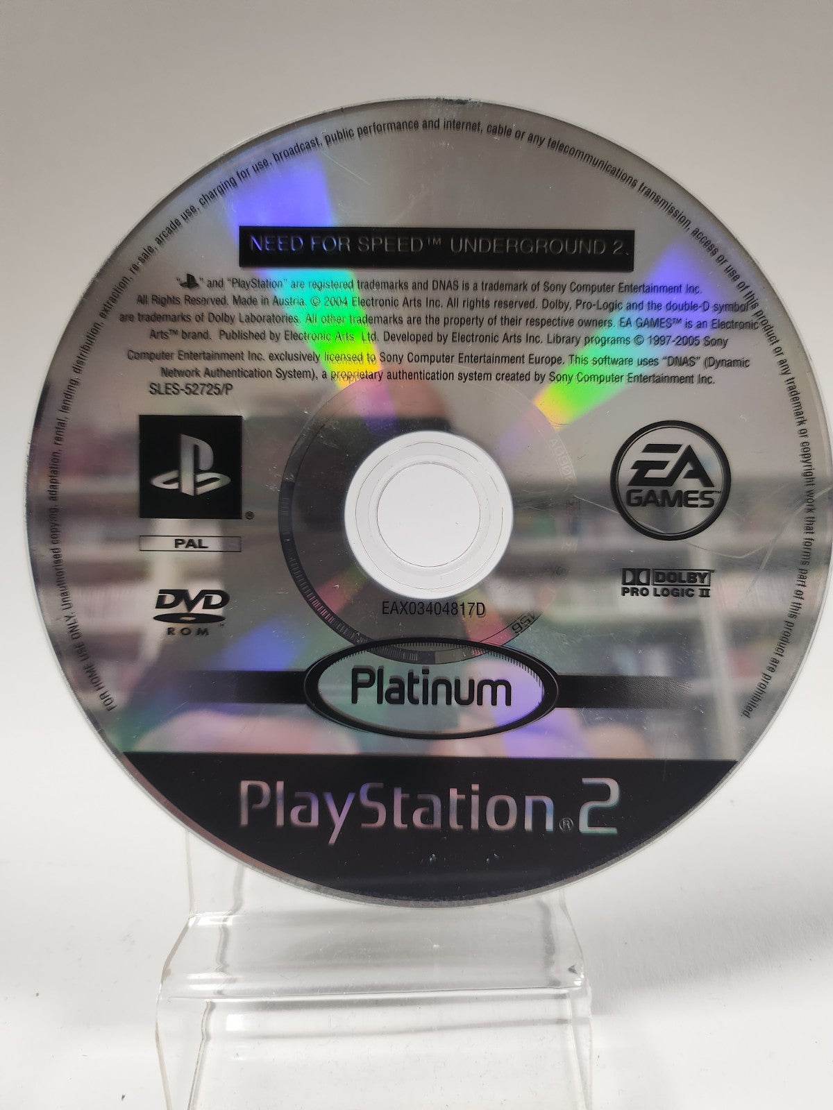 Need for Speed Underground 2 Platinum (disc only) Playstation 2 ...