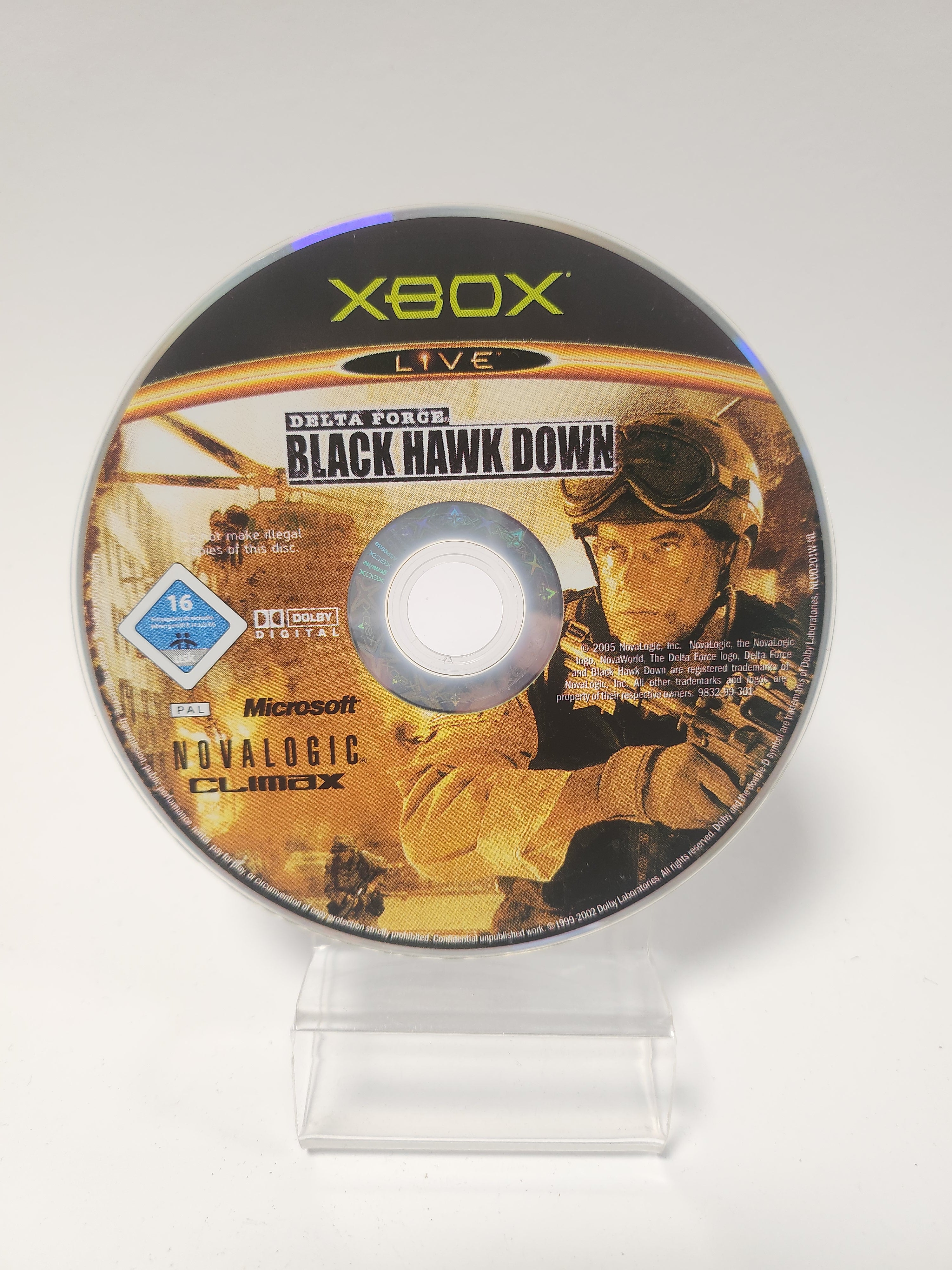 Delta Force Black Hawk Down Xbox Original Disc Only NovaLogic 2005 ...