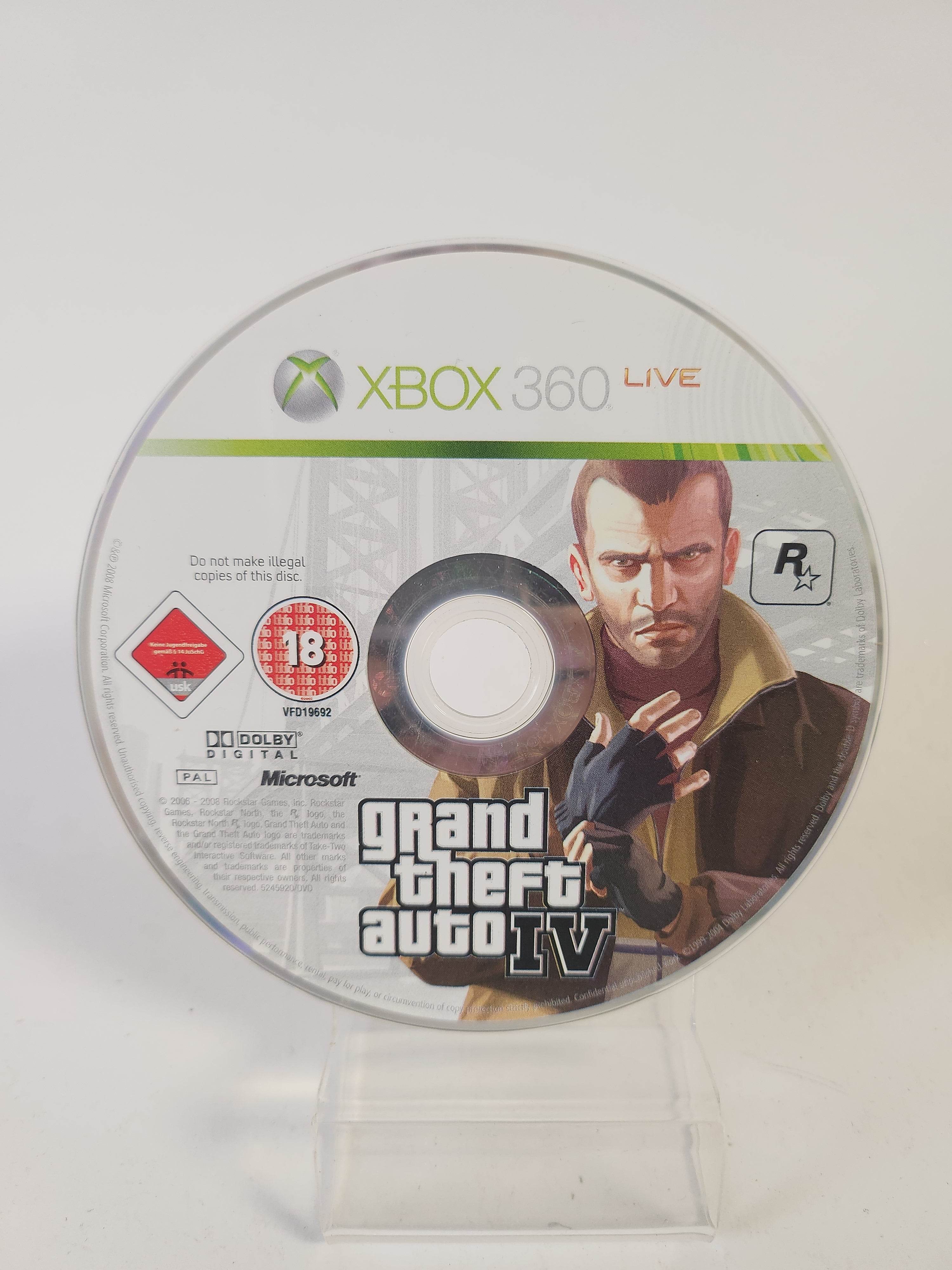 Grand Theft Auto IV (Disc Only) Xbox 360 – Feniks Gameshop